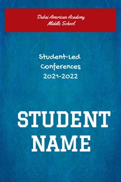 Book Creator | (copy) TEST Student-Led Conferences