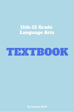 Book Creator | 11th-12th Grade Language Arts Activity Book