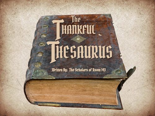 Book Creator | The Thankful Thesaurus