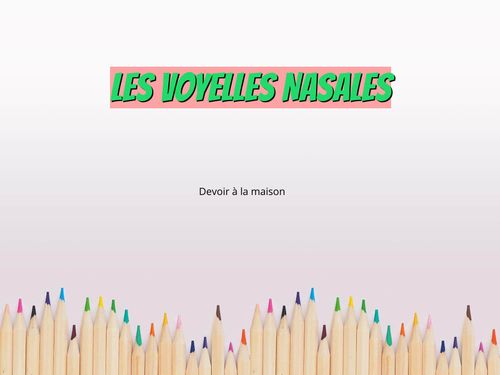 Book Creator | Les voyelles nasales