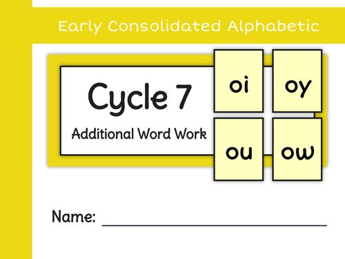 Book Creator | Early Consolidated Alphabetic- Cycle 7- Additional Word Work
