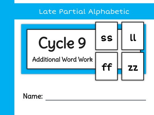 Book Creator | Late Partial Alphabetic- Cycle 9- Additional Word Work