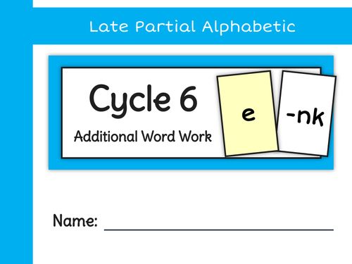 Book Creator | Late Partial Alphabetic- Cycle 6- Additional Word Work