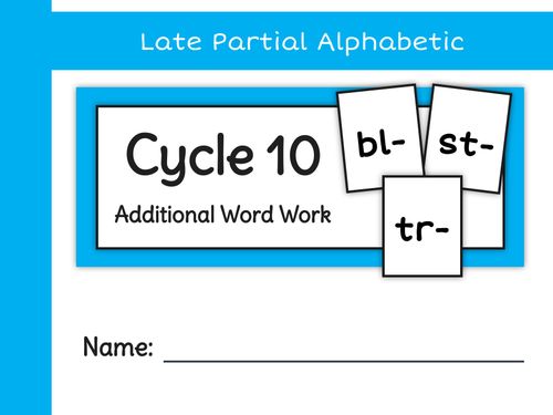 Book Creator | Late Partial Alphabetic- Cycle 10- Additional Word Work