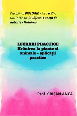 Book Creator | LUCRARE PRACTICĂ - HRĂNIREA