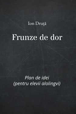 Book Creator | Frunze de dor. Plan de idei.