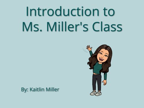 Book Creator | Introduction to Ms. Miller's Class