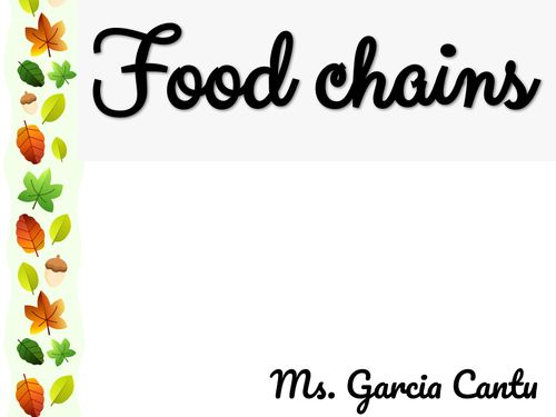 Book Creator | Food Chains 21-22