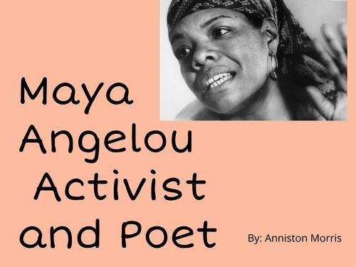 Book Creator | Maya Angelou