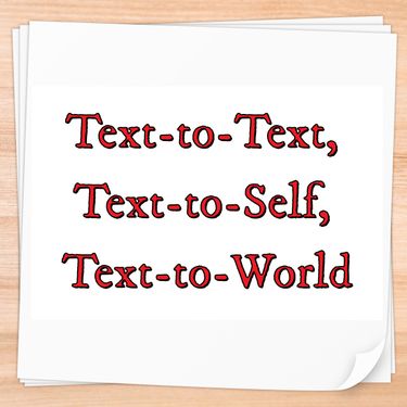 Book Creator | Text-to-Text, Text-to-Self, Text-to-World