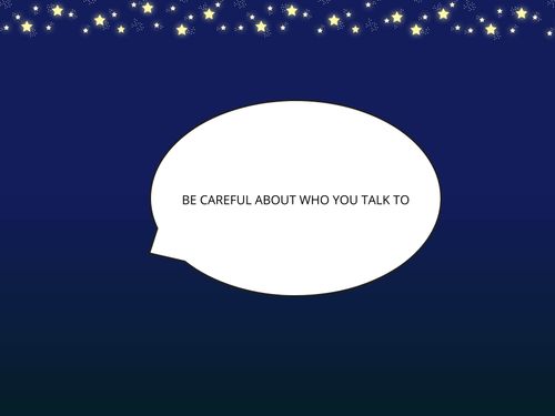 Book Creator | Be carfeul about who you talk to