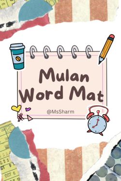 Book Creator | Mulan Word Mat