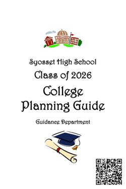 Book Creator | Syosset High School College Planning Guide
