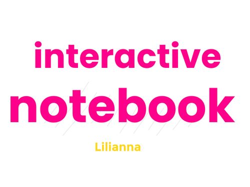 Book Creator | Interactive notebook