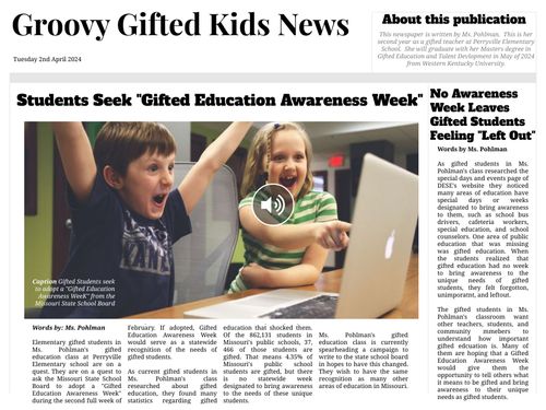 Book Creator | Gifted Newspaper