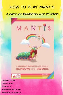 Book Creator | How to Play Mantis