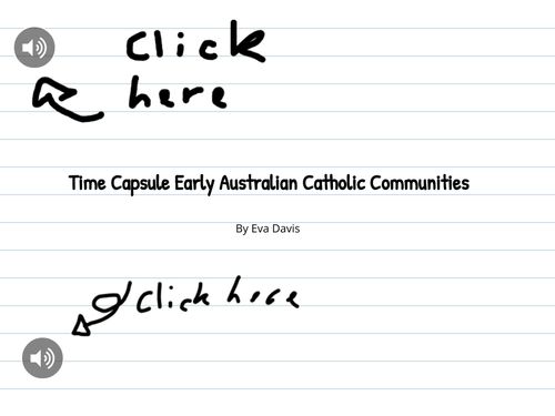 Book Creator | Time Capsule Early Australian Catholic Communities