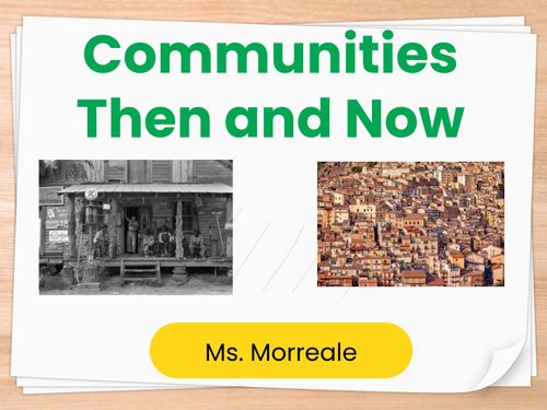 Book Creator | Communities Then and Now