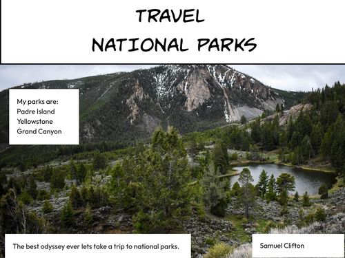 Book Creator | National Parks