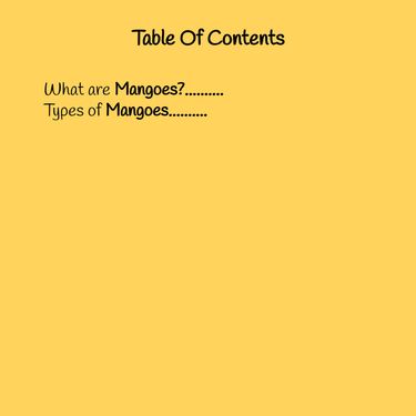 Book Creator | Mangoes