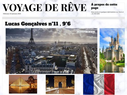 Book Creator | Mon voyage de rêve