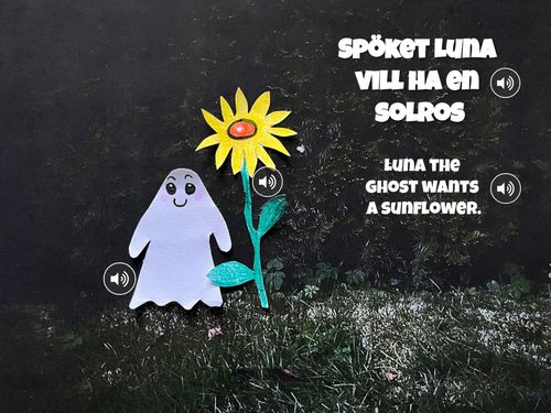 Book Creator | Spöket Luna vill ha en solros
