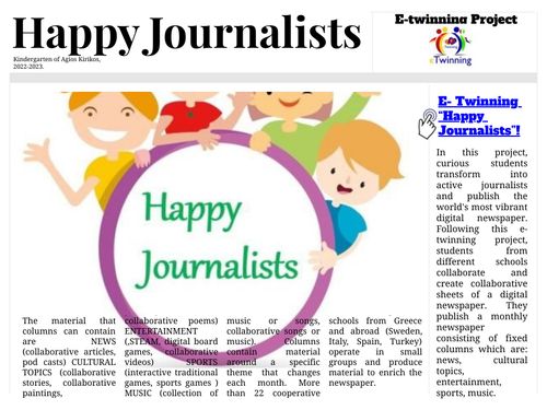 Book Creator | "HAPPY JOURNALISTS"- e Twinning Project 2022-2023