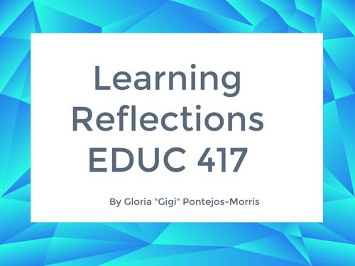 Book Creator | Learning Reflections