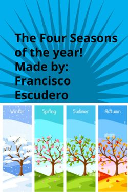 Book Creator | The Four Seasons Of The Year!