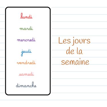 Book Creator | Les jours de la semaine