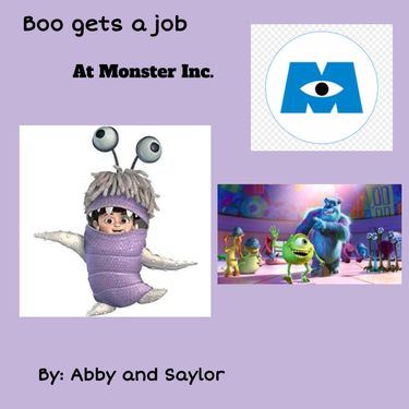 Book Creator | Boo Gets A Job At Monster's Inc.