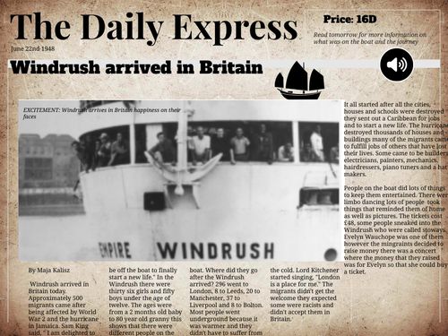 Book Creator | Windrush