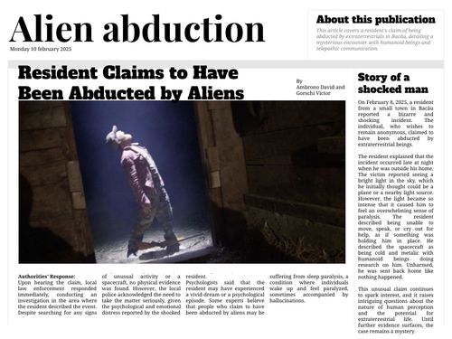 Book Creator | Alien abduction