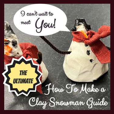 Book Creator | The Ultimate How to Make A Clay Snowman Guide