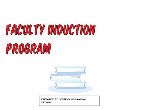 Book Creator | Faculty Induction Program