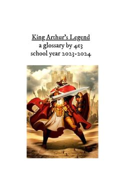 Book Creator | King Arthur's Legend glossary 4e3