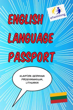 Book Creator | English Language Passport