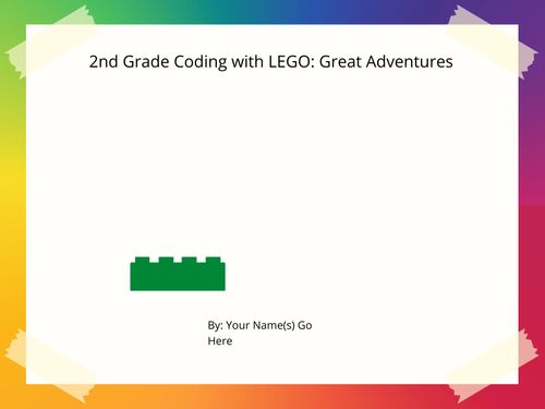 Book Creator | 2nd Grade Coding: LEGO Spike Unit