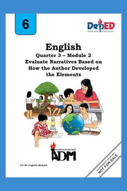 Book Creator | ENGLISH Quarter 3 – Module 2 Evaluate Narratives Based on How the Author ...