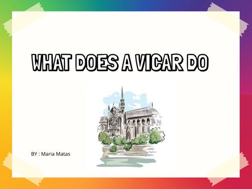 Book Creator - What a vicar does