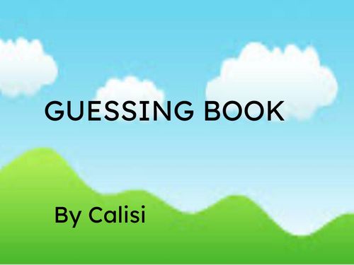 Book Creator | Guessing Book