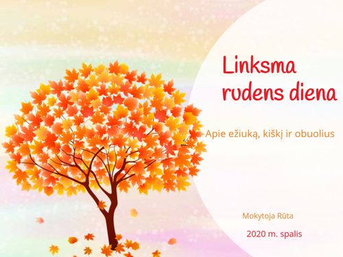 Book Creator | Linksma rudens diena