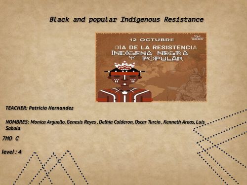 Book Creator | BLACK AND POPULAR INDIGENOUS RESISTANCE