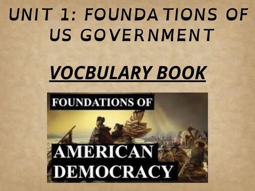 Book Creator | Unit 1: Foundations of US Government