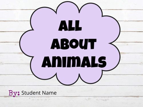 Book Creator | Animal Research Report