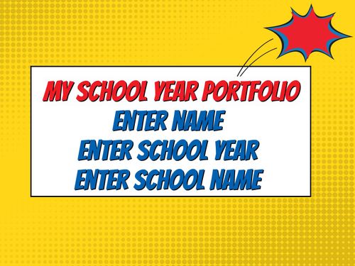 Book Creator | Student School Year Portfolio