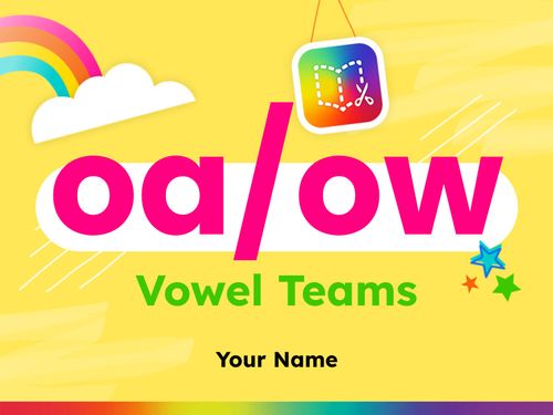 Book Creator | Vowel Teams: oa/ow