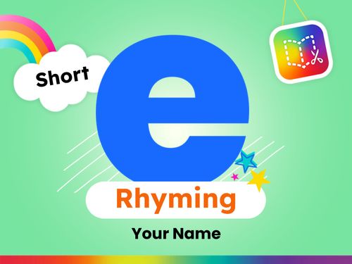 Book Creator | Rhyming: Short e