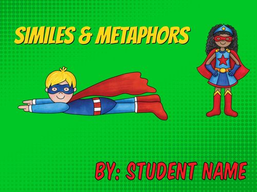 Book Creator | Simile and Metaphor Superheros