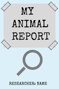 Book Creator | My Animal Report